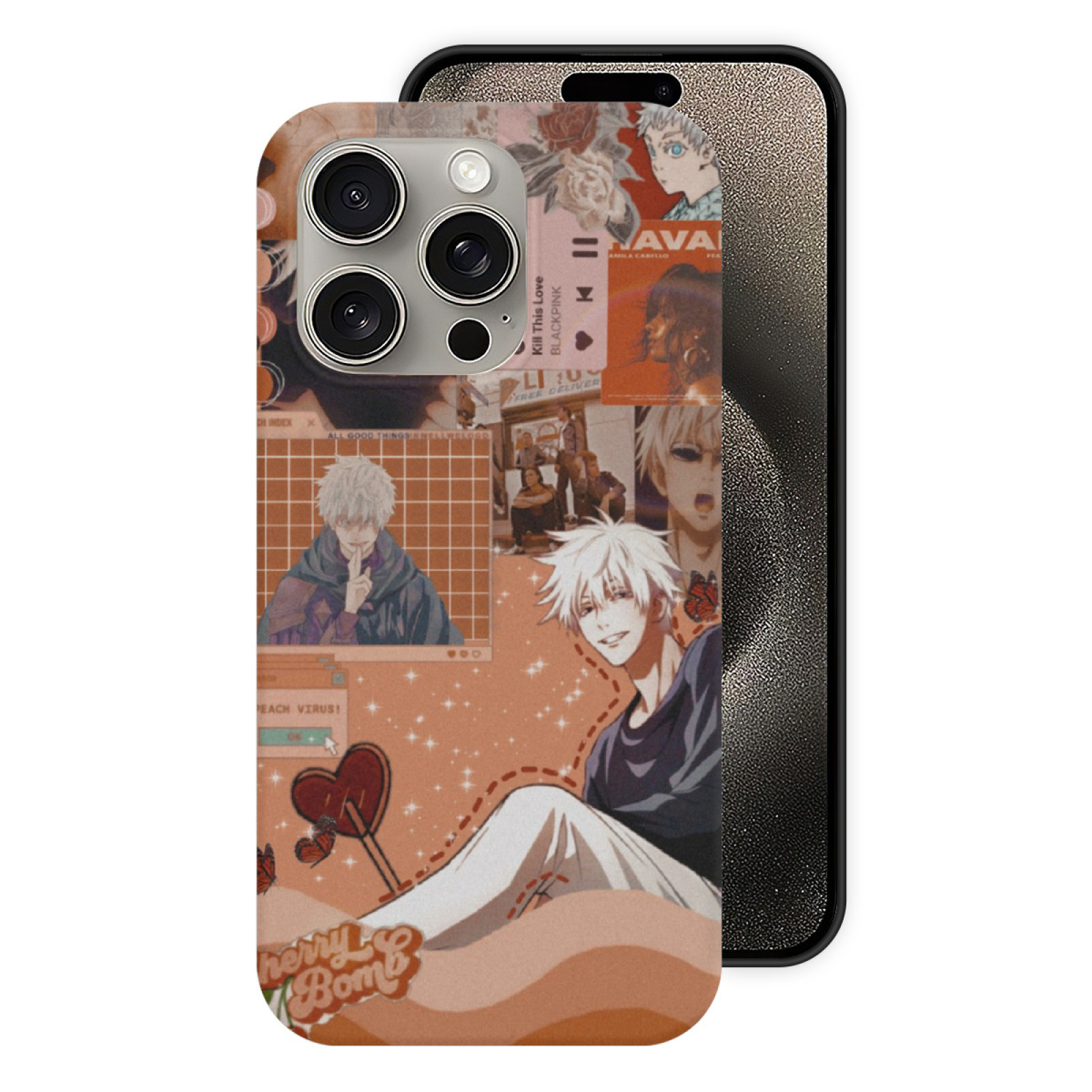 Black Phone Case Toji Fushiguro Jujutsu Kaisen for iPhone Se 2020/8/7 ...