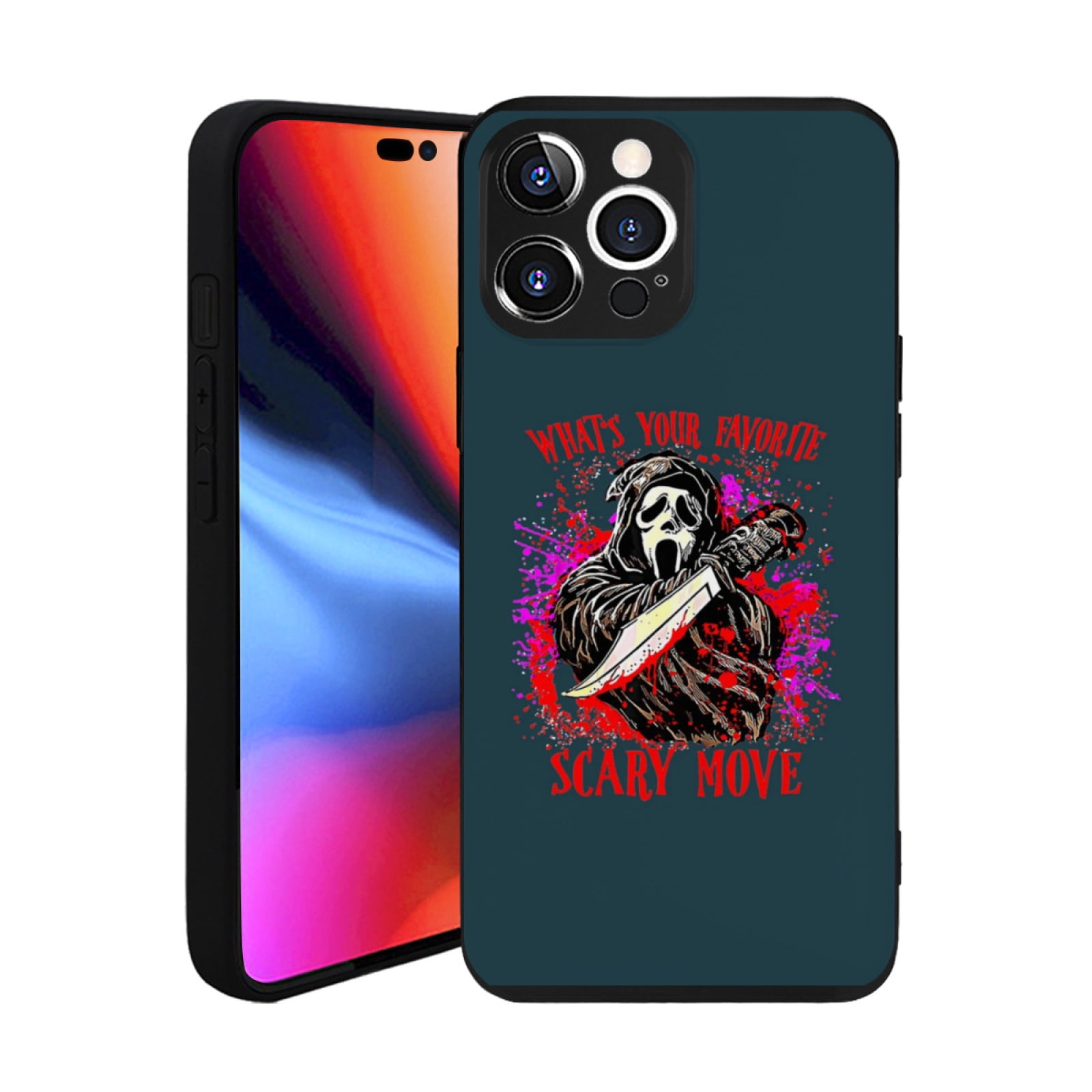 Black Phone Ghost Face Scream horror movie Compatible with iPhone 15 ...