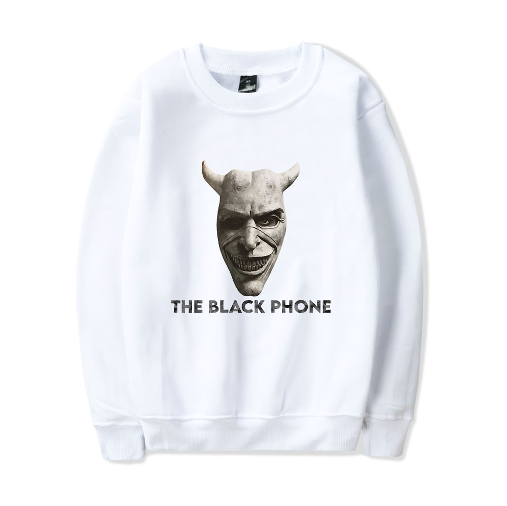 Black Phone Movie Merch Horror Mask Crewneck Sweatshirt Merch Casual ...