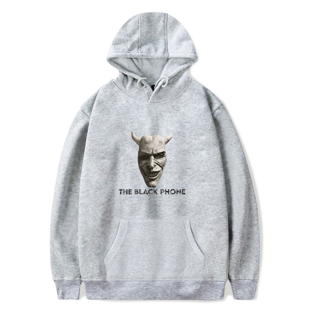 Black Phone Movie Merch Horror Mask Hoodie Long Sleeve Unisex Men Women ...