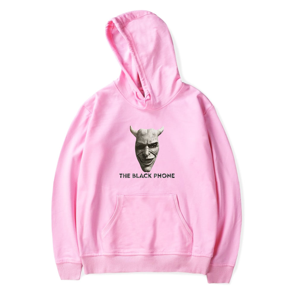 Black Phone Movie Merch Horror Mask Hoodie Long Sleeve Unisex Men Women ...