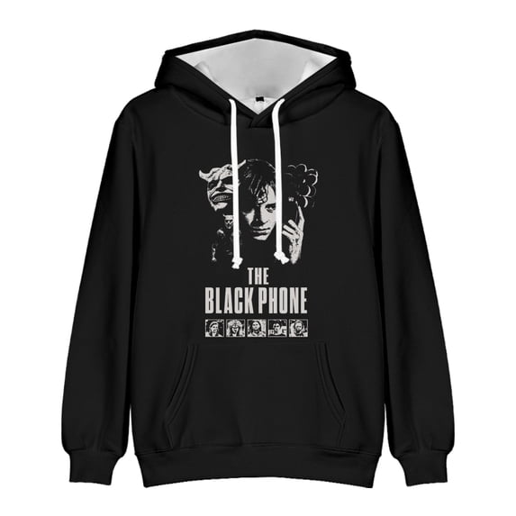 Black Phone Movie Merch Mask Horror Movie Character Hoodie Men's Hip ...