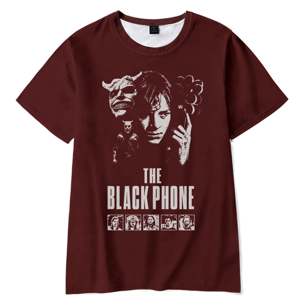 Black Phone Movie Merch Mask Horror Movie Character Tee T-Shirt Unisex ...