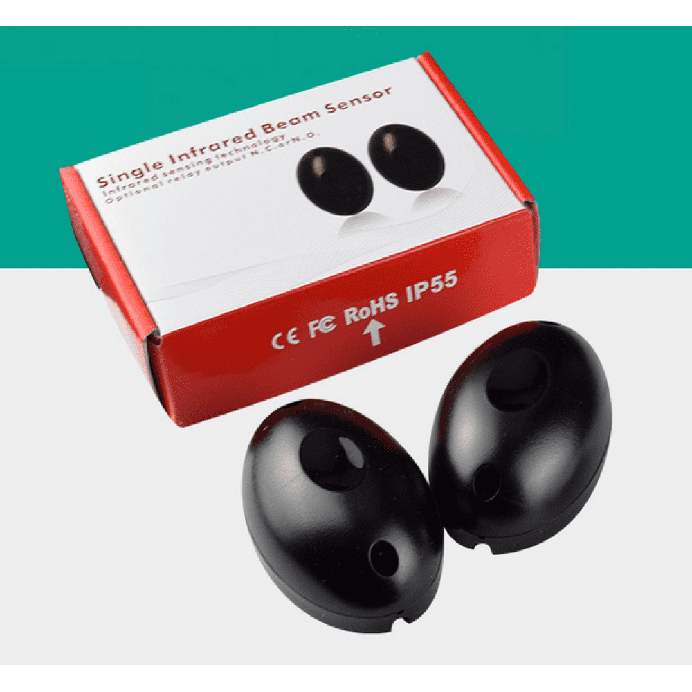 Black Photoelectric Infrared Detector Single Beam Alarm Infrared Sensor ...