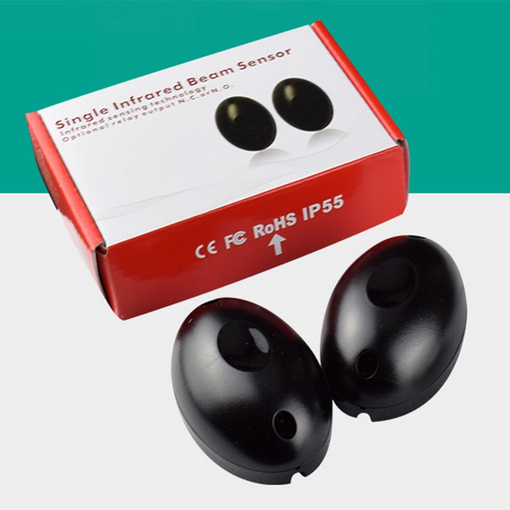 Black Photoelectric Infrared Detector Single Beam Alarm Infrared Sensor ...