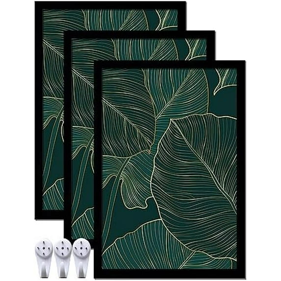 Black Picture Frame Set of 3, 13x19 Picture Frame for Photo Poster ...