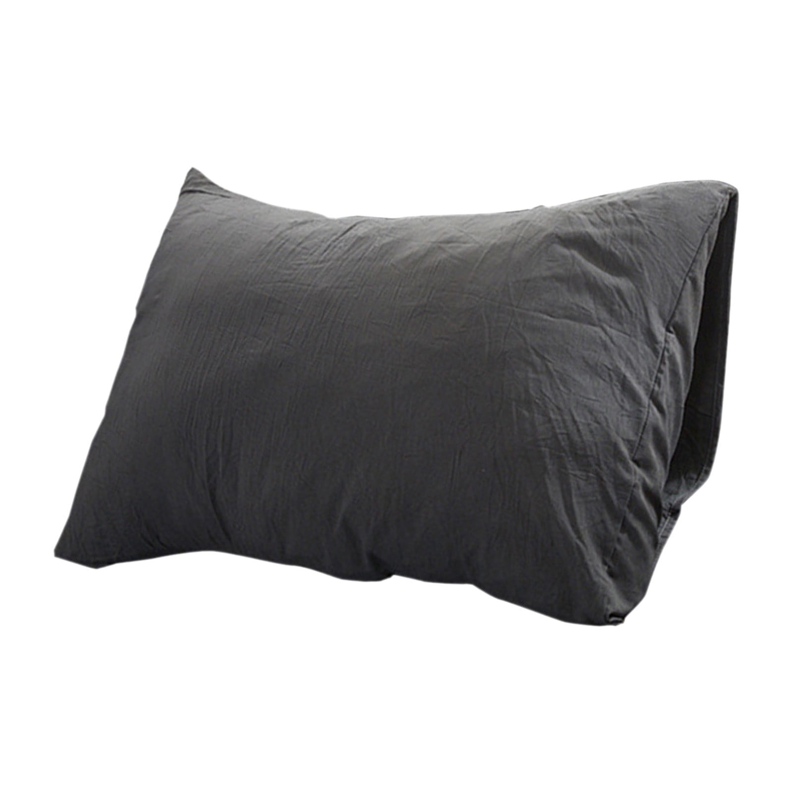 Black Pillowcase Without Printing Washed Cotton Pillow Cover With Solid ...
