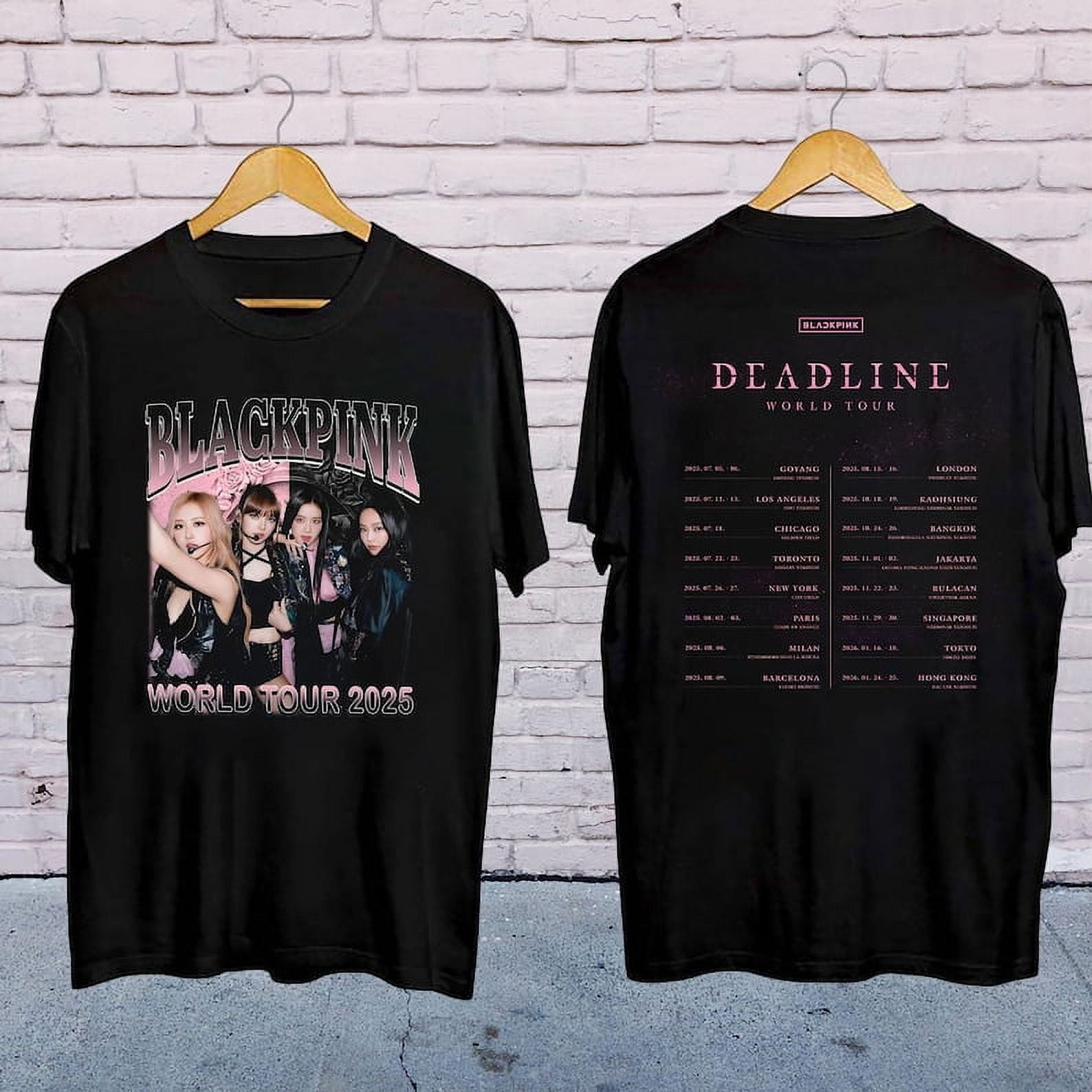 Black Pink Deadline World Tour 2025 Shirt, Black Pink Blink Fan Gift ...
