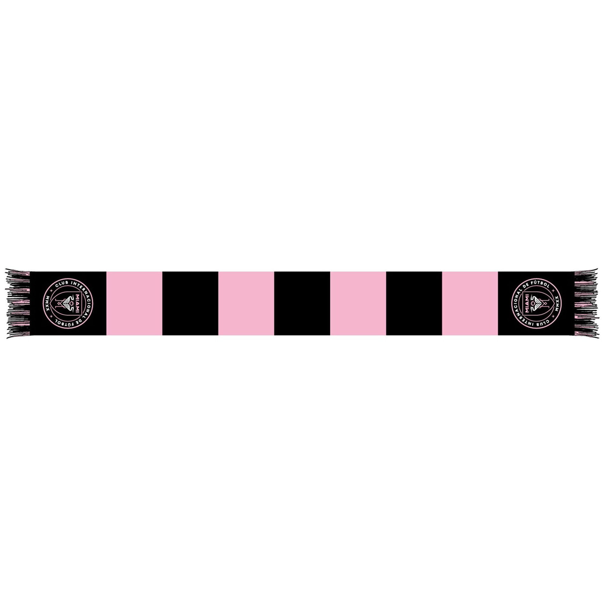 Black/Pink Inter Miami CF Team Bar Knit Scarf - Walmart.com