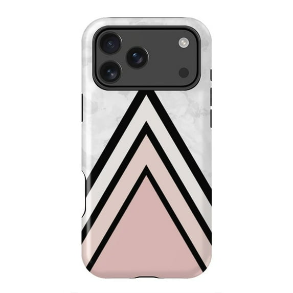Black Pink Triangles Modern Abstract Geometric Design Case with iPhone ...