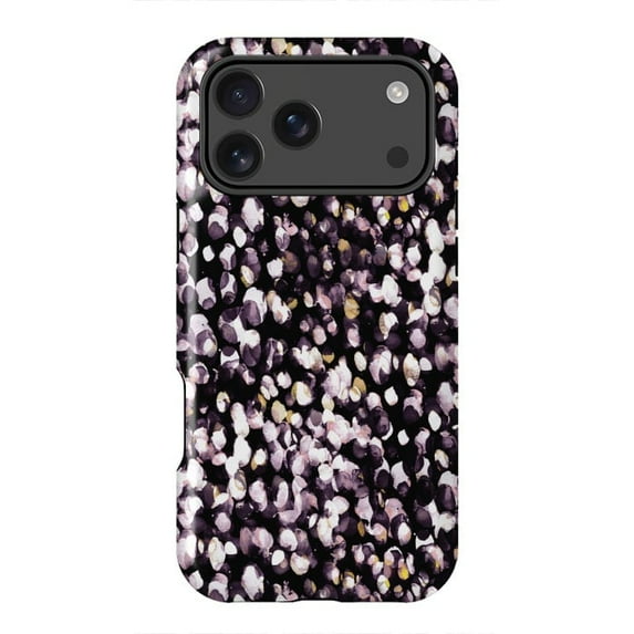 Black Pink Watercolor Spots Artistic Pattern iPhone Case for iPhone 17 ...