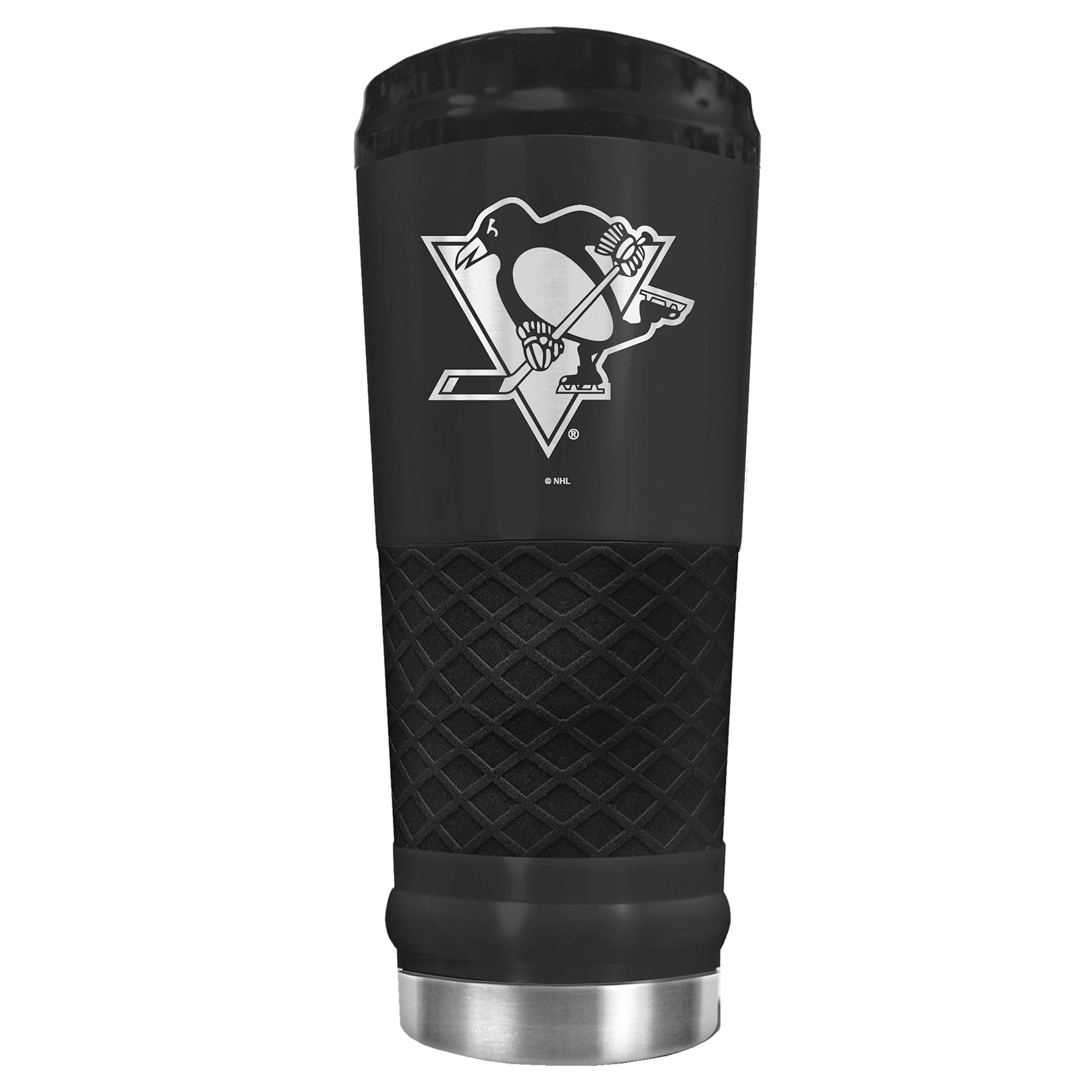 Great American Products Pittsburgh Penguins Black Stealth Matte 24oz ...