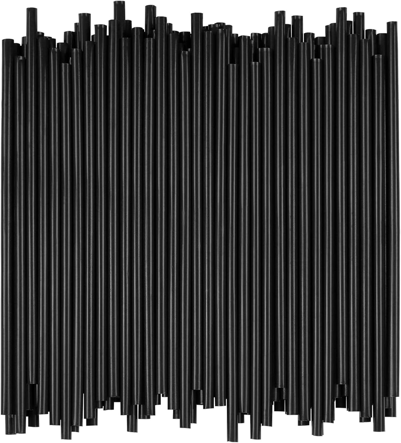 Black Plastic BPA Free Disposable Jumbo Drinking Straws 7.75 Inch ...