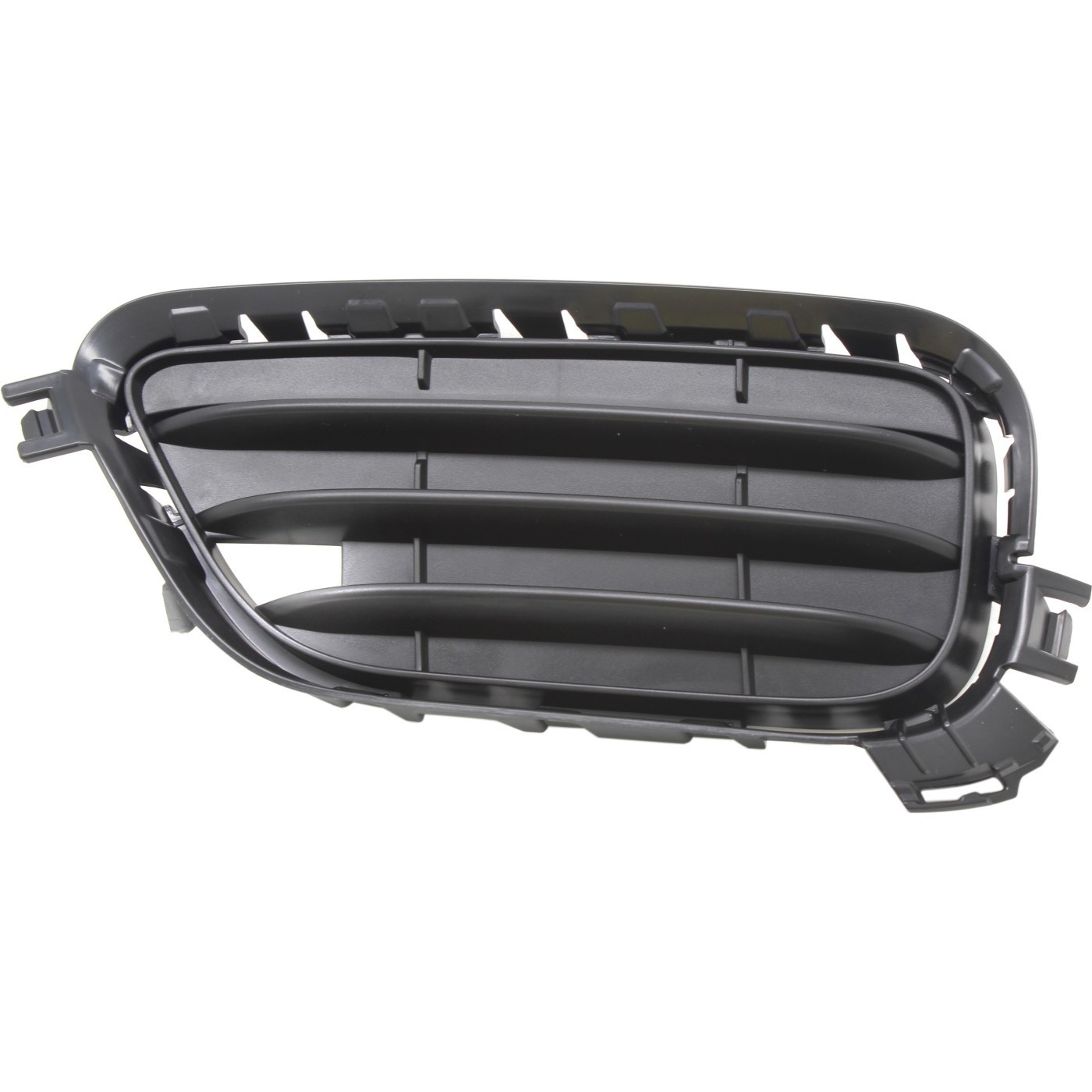 Black Plastic Bumper Grille for Driver Side Front outer Exterior ...