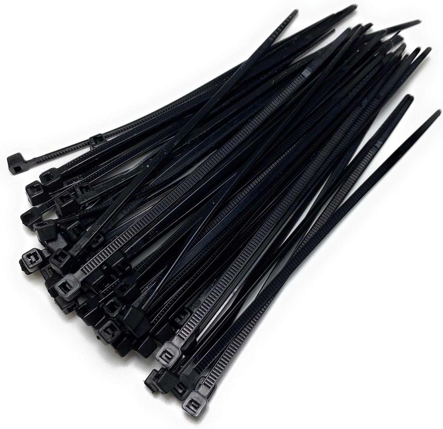 Black Plastic Cable Ties Long and Wide Extra Large Zip Ties wrap Extra ...