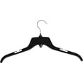 Black Plastic Clothes Hangers – Slim Durable Hangers for Shirts Dresses ...