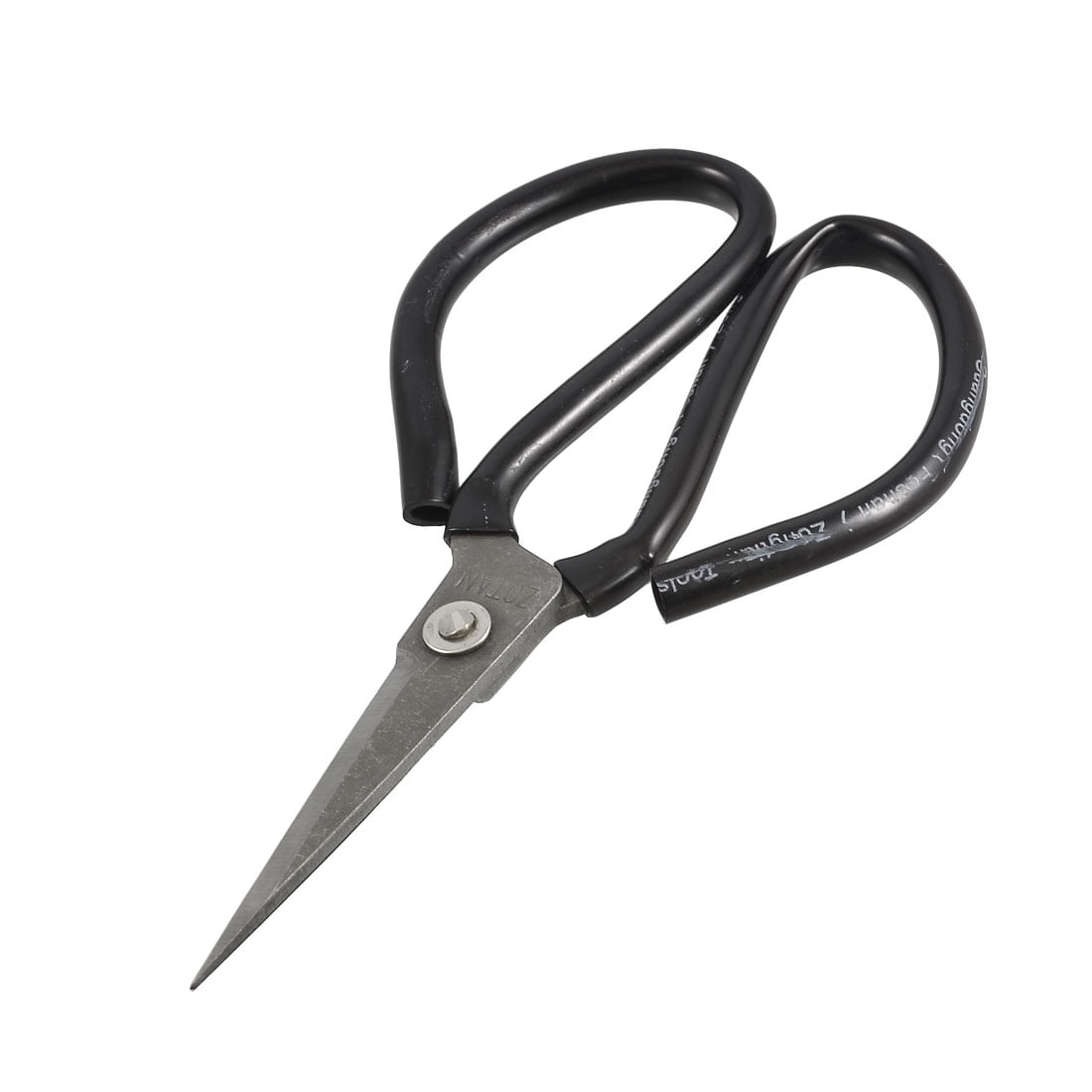 Black Plastic Coated Metal Handgrip Craft Paper-cut Scissors Shear ...