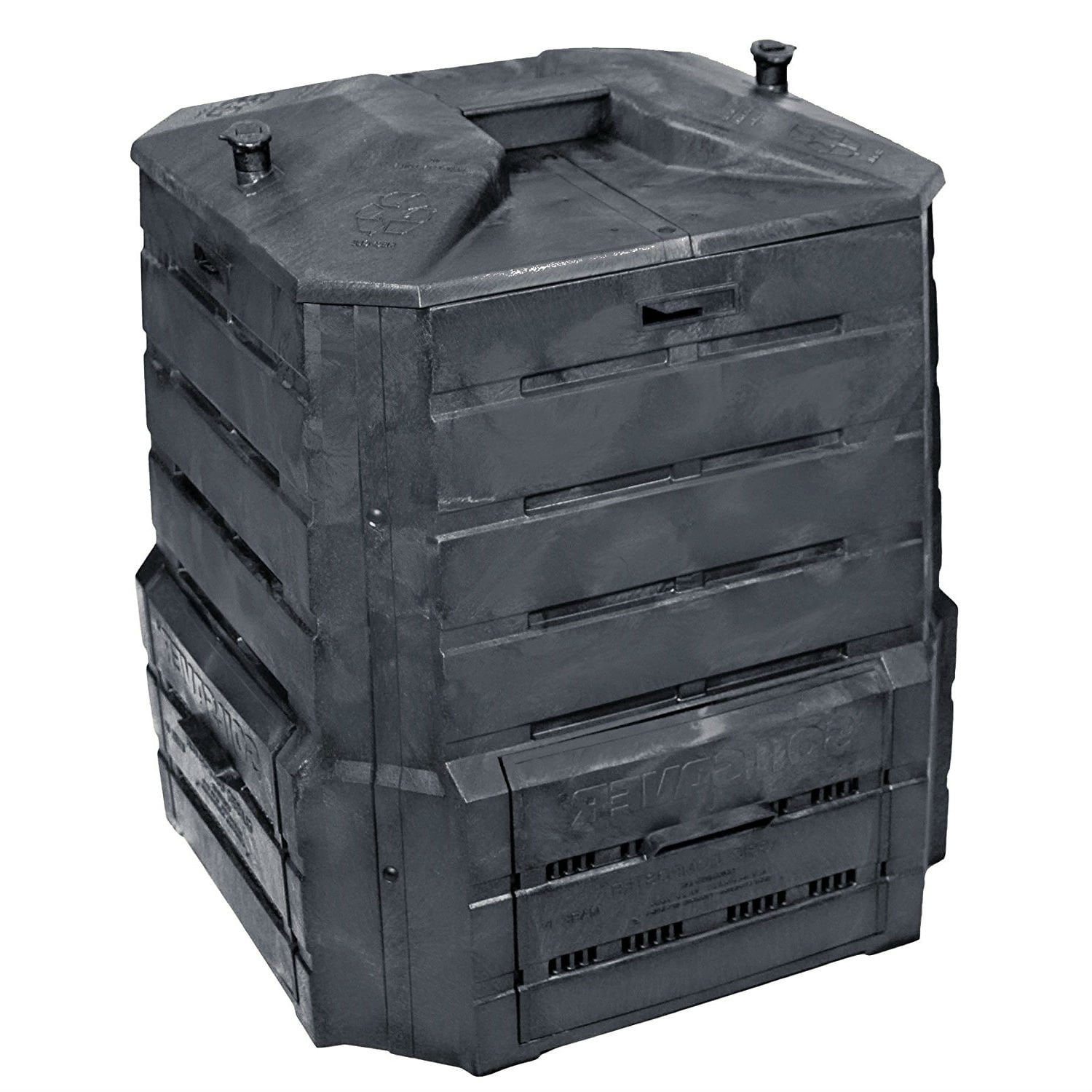 Black Plastic Compost Bin Composter for Home Garden Composting - 94 ...