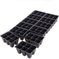 Black Plastic Garden Tray Inserts – 10 , 72 Planting Cells Each – 2x3 ...