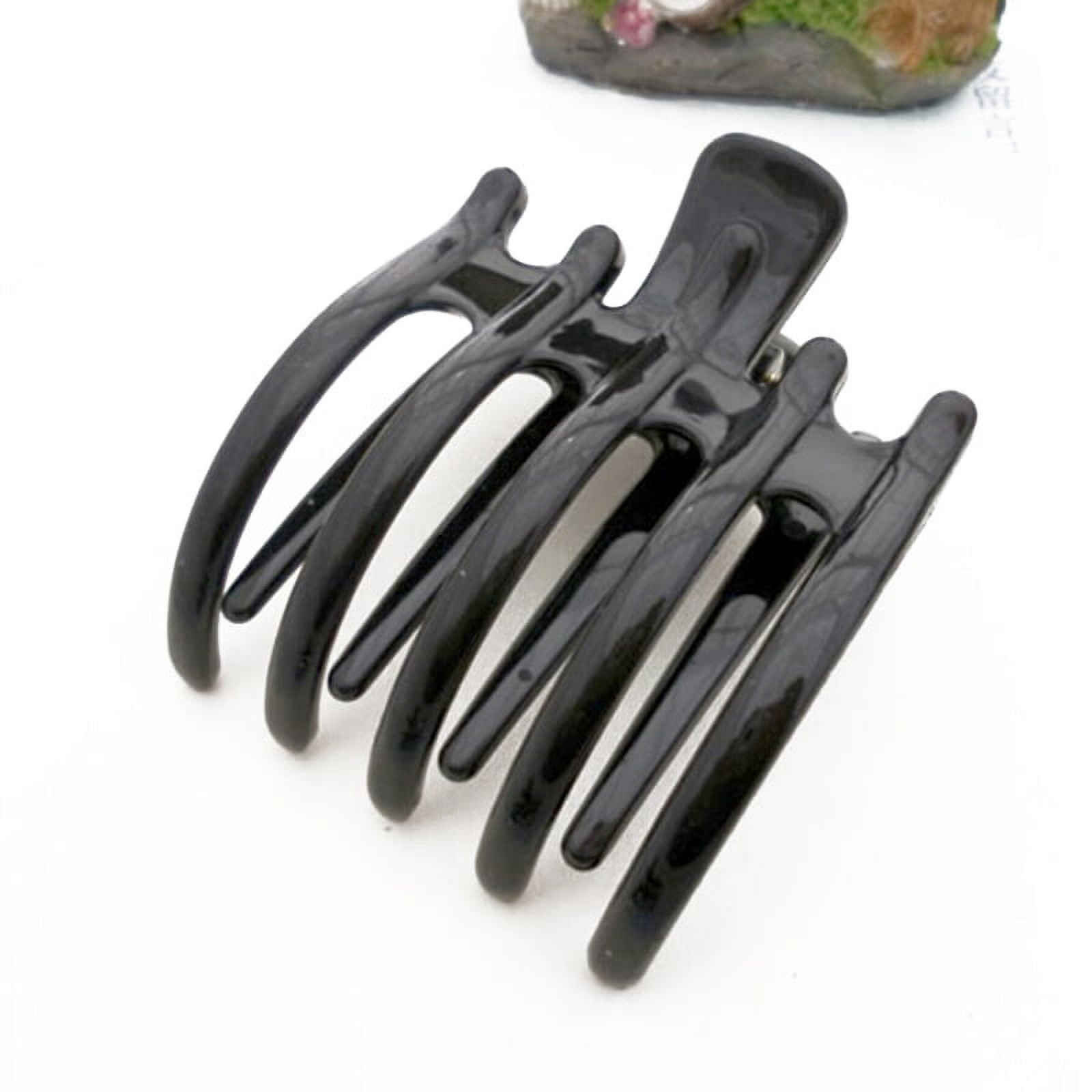 (Black) Plastic Hair Claw Clamp Clip Styling Hair Accessory For Women ...