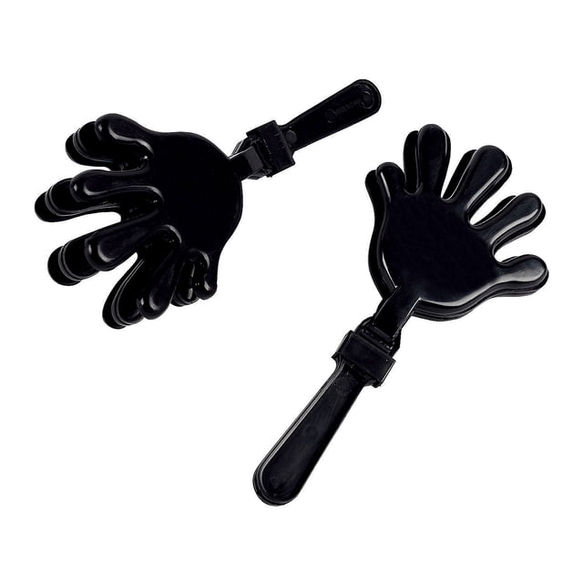 Black Plastic Hand Clappers - Party Favors - 12 Pieces - Walmart ...