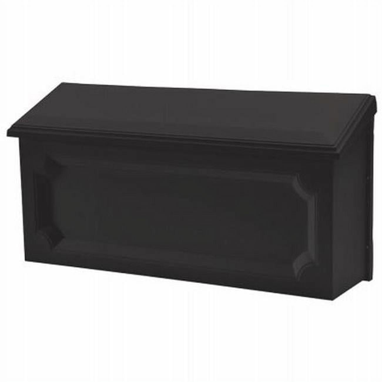 Black Plastic Horizontal Wall Mount Mailbox - Pack of 4 - Walmart.com