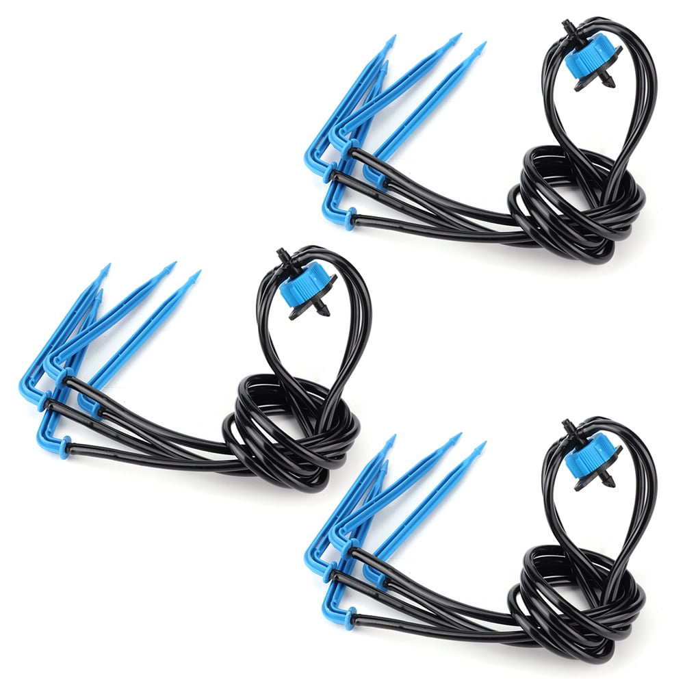 Black Plastic Hose Dripper Kit for Garden Irrigation, 1 to 4 ...