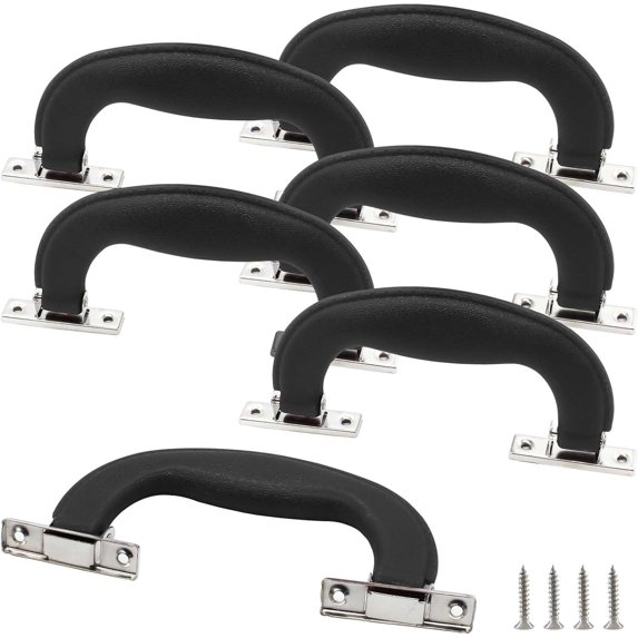 Black Plastic Luggage Trunk Pull Handles Antique Suitcase Side Holder ...