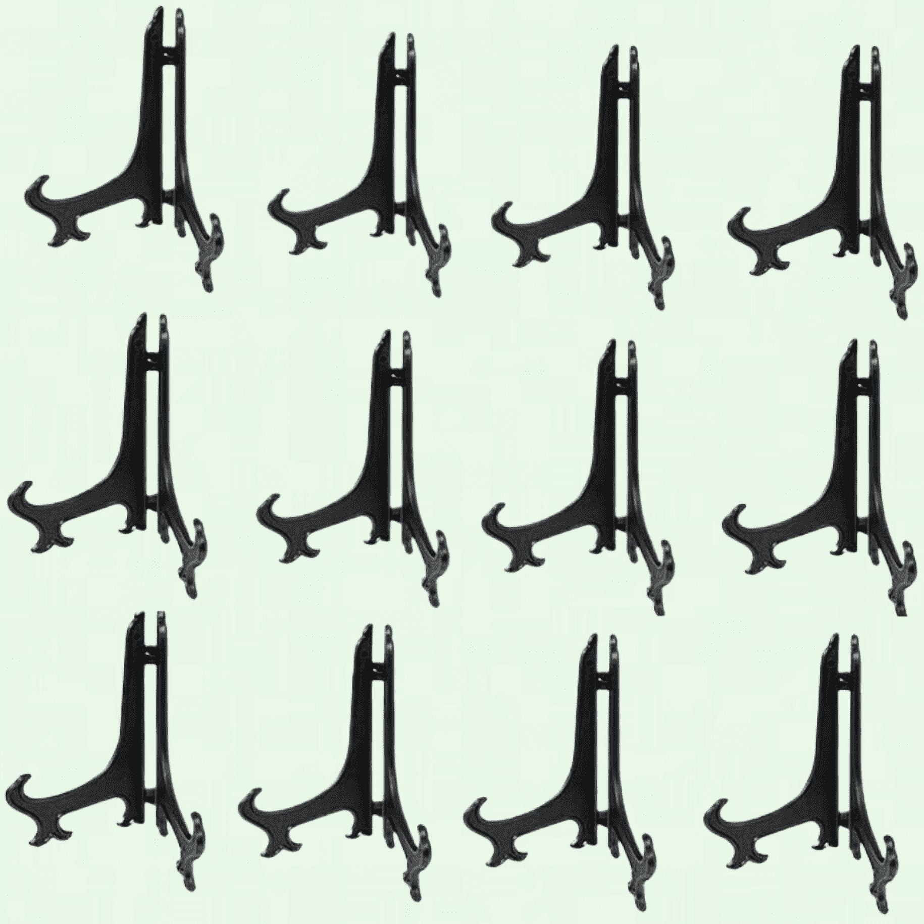 Black Plastic Plate Holder, 3-12inch, Display Stand for Kitchen ...