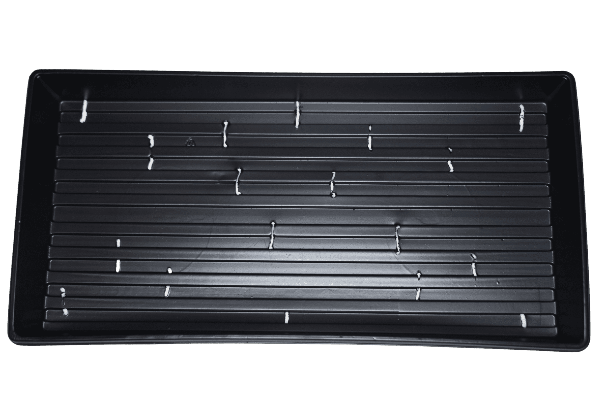 Landmark Black Plastic Seed Starting Trays with Drainage Holes - Set of ...