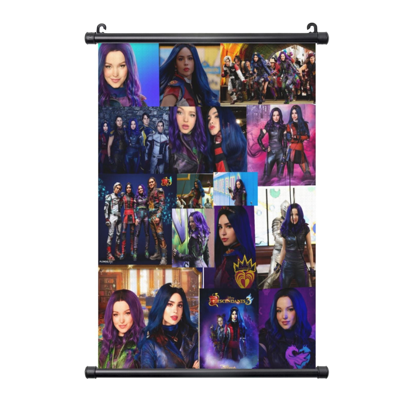 Black Plastic Shaft Hanging Poster Descendants Wall Poster Art Painting ...
