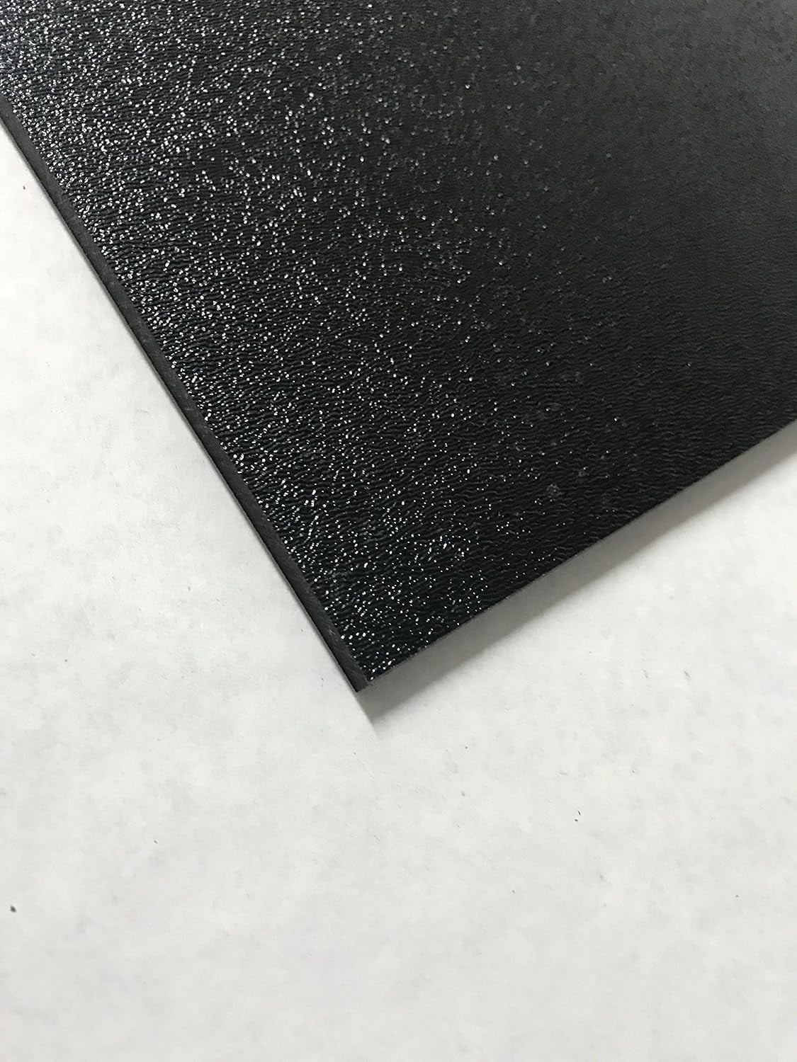 Black Plastic Sheet 1/4" x 12" x 12” Textured 1 Side Vacuum Forming ...