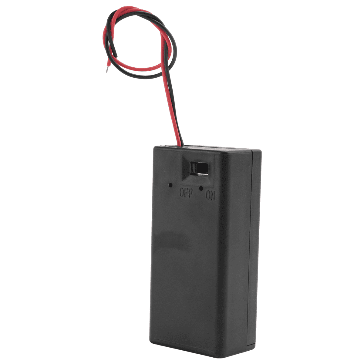 Black Plastic Storage Pair -9V Batteries Switch Battery Holder Case Box ...