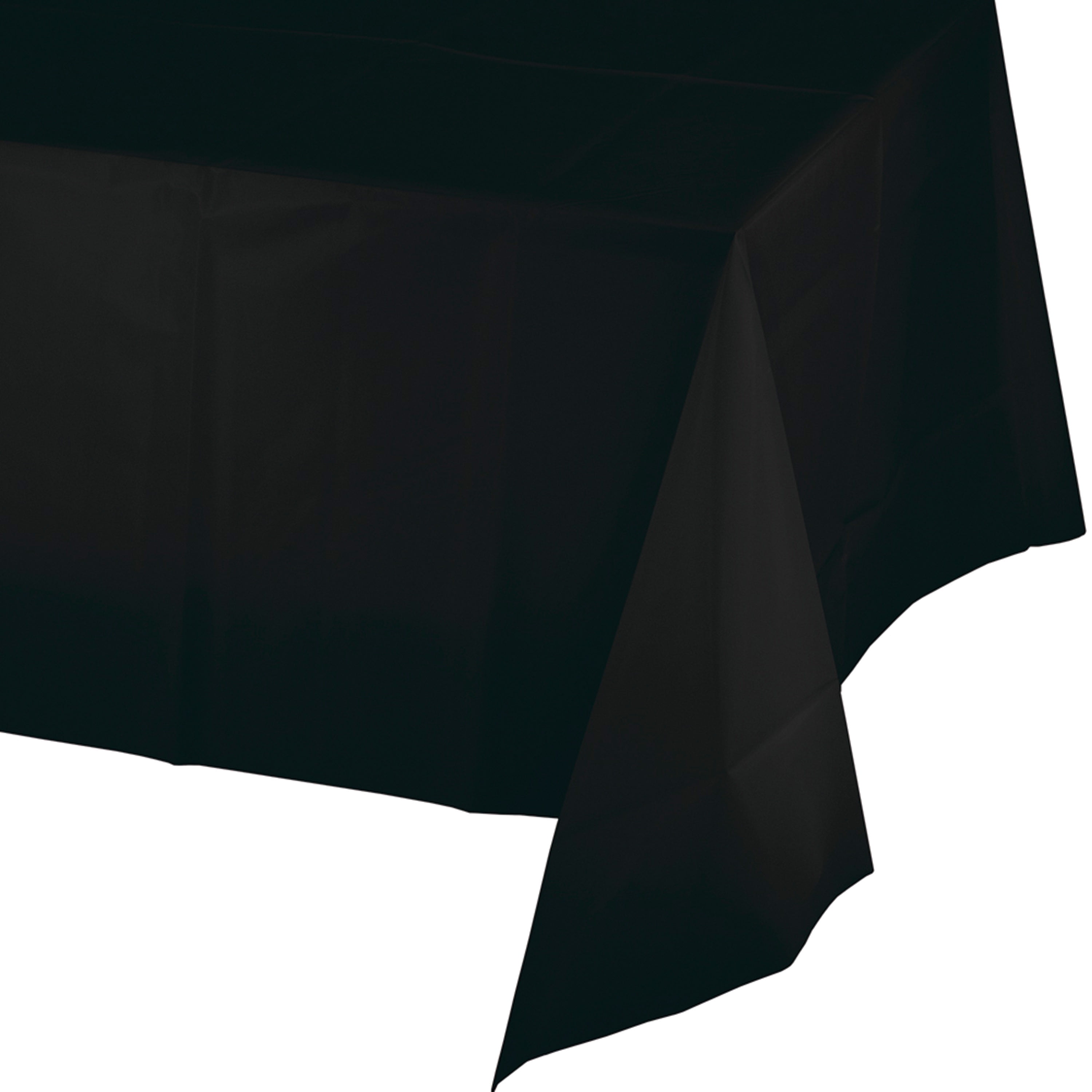 Black Plastic Tablecloths, 3 Count - Walmart.com