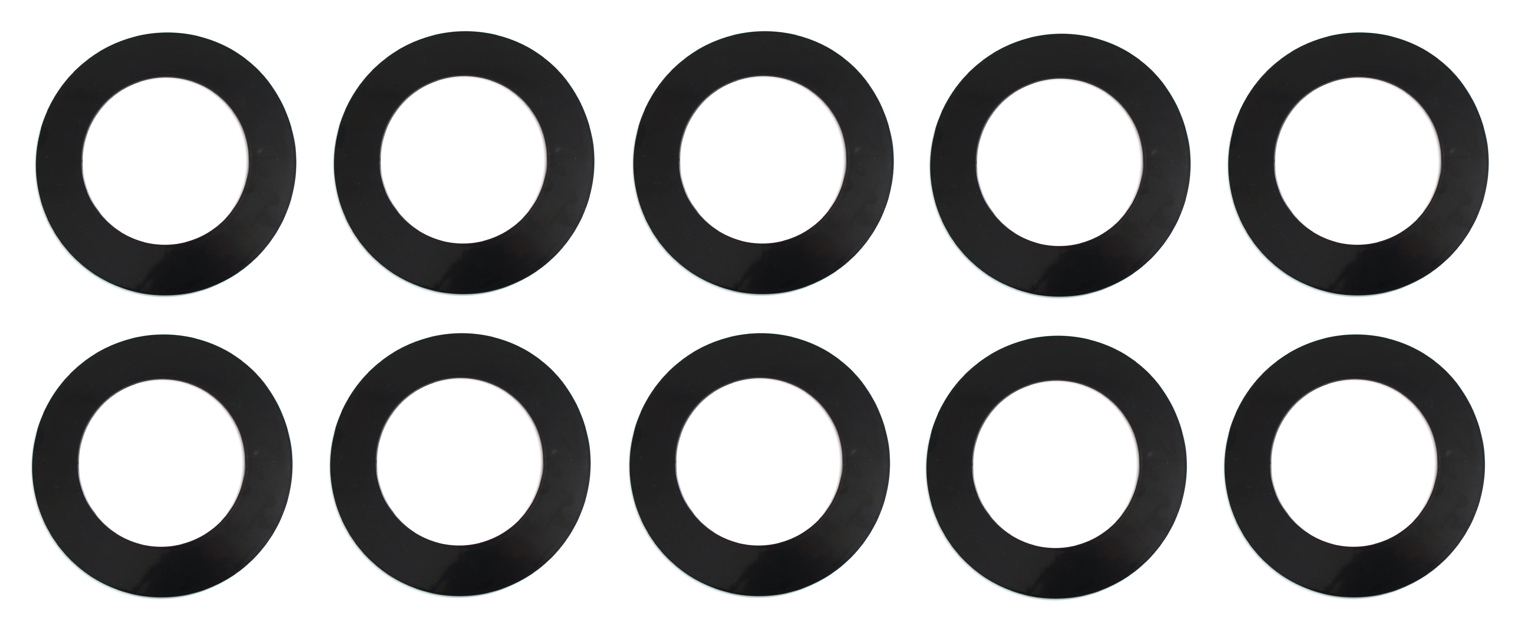 Black Plastic Trim Ring 8" Recessed Light Ring For Can Lights - 10 pack ...