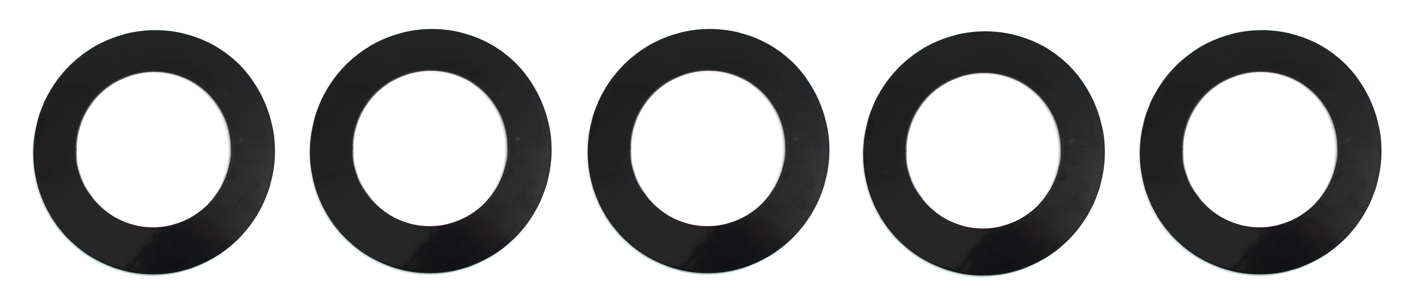 Black Plastic Trim Ring 8" Recessed Light Ring For Can Lights - 5 pack ...