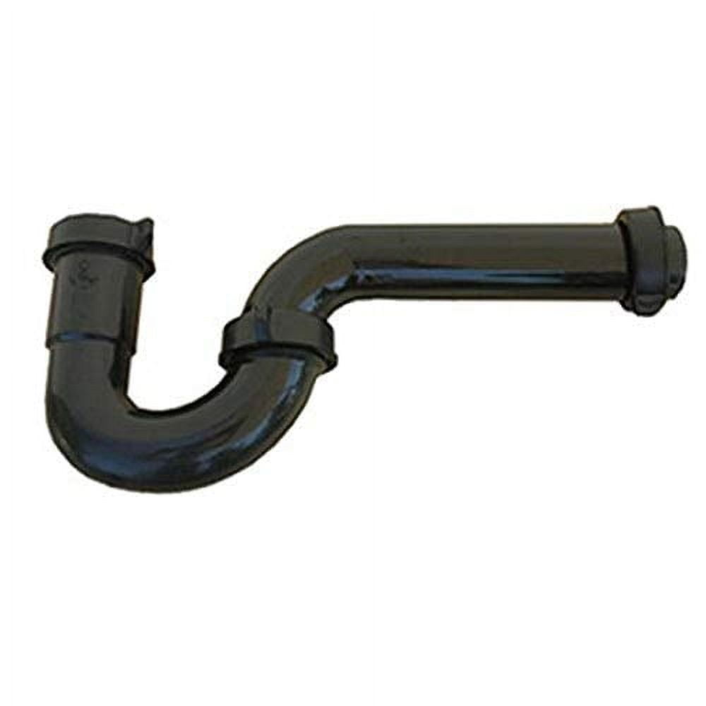 Black Plastic Tubular P-Trap with Nuts and Washers 03-4203 1-1/2-Inch ...