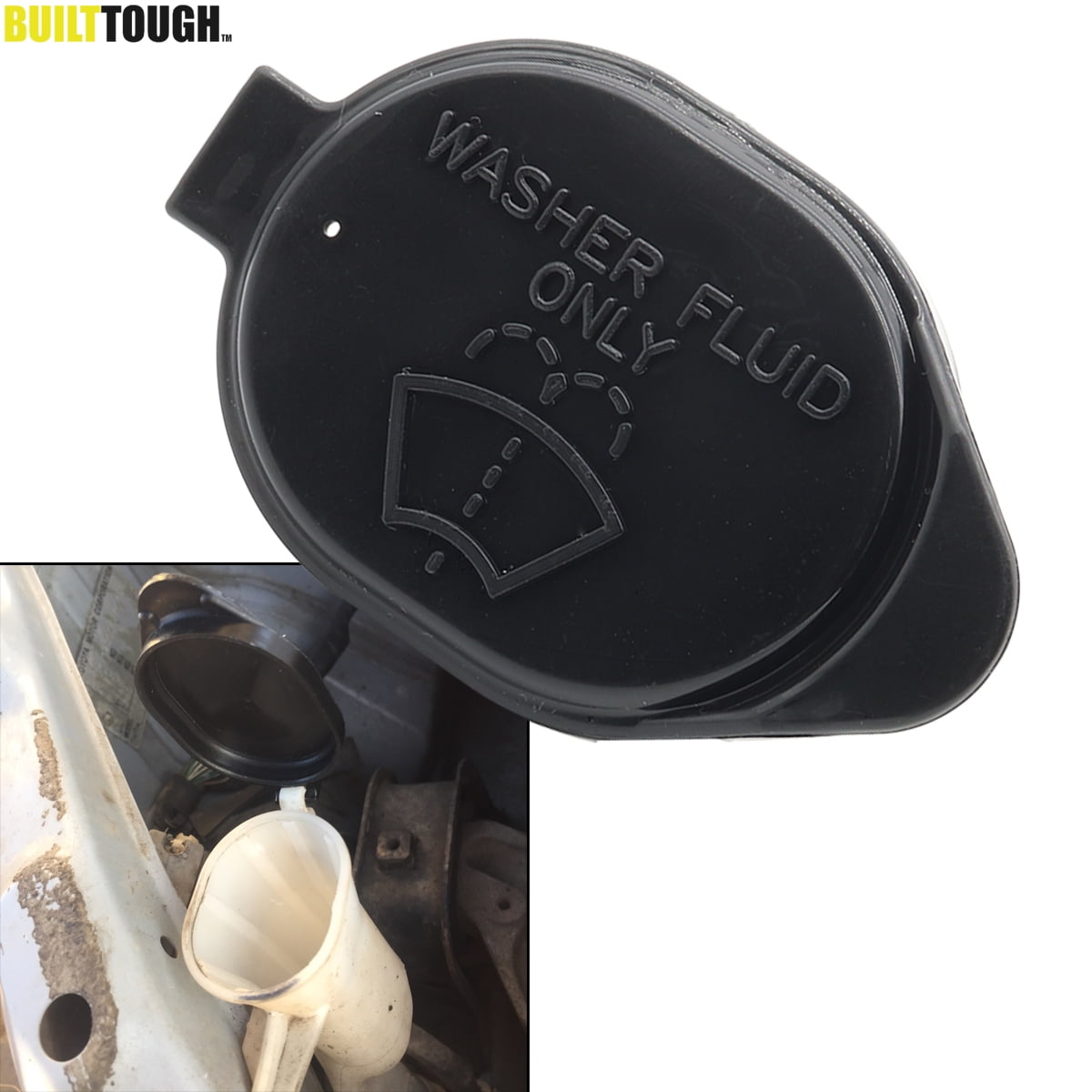 Black Plastic Windshield Washer Bottle Cap for Toyota Yaris RAV4 Echo ...