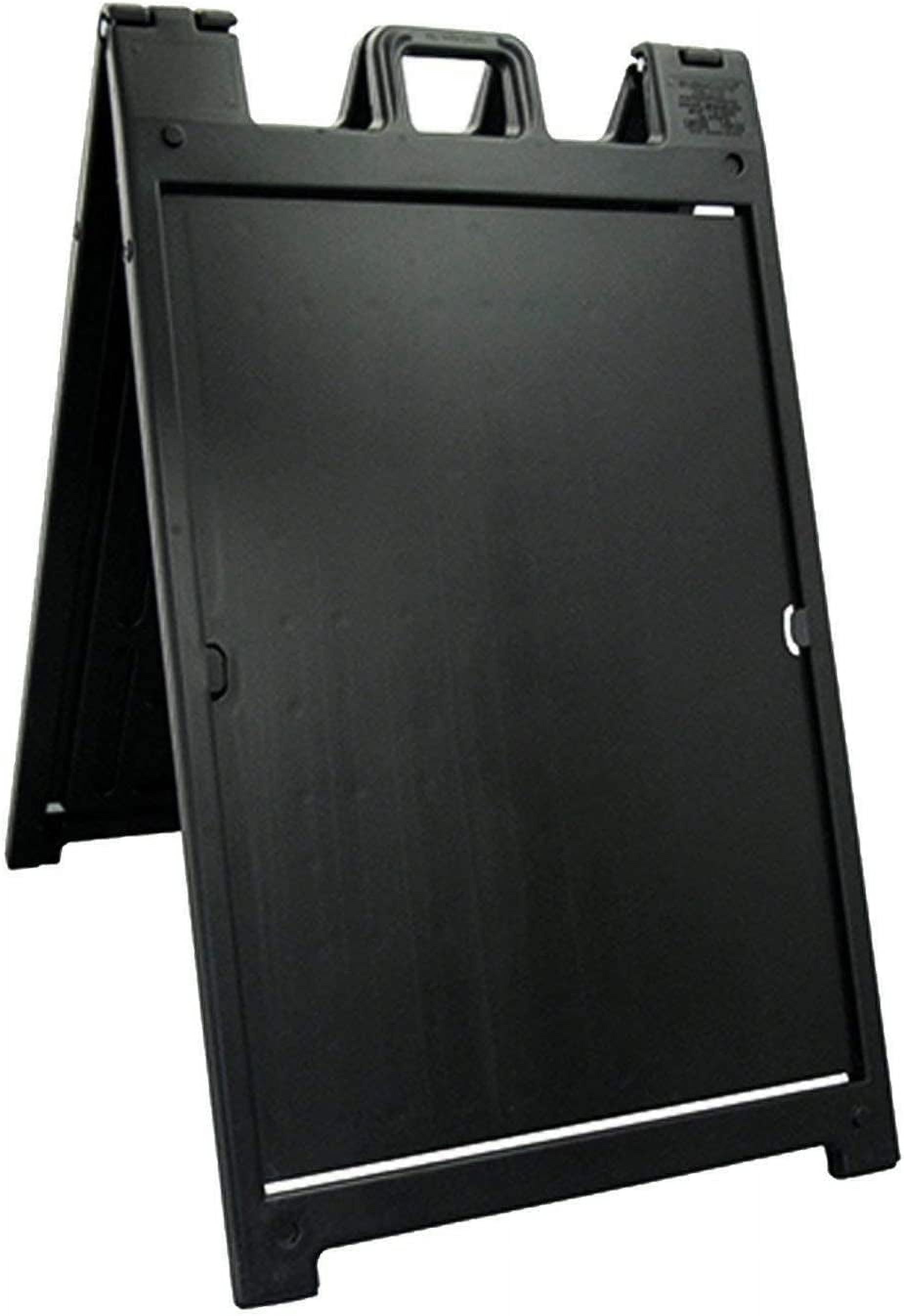 Black Plasticade Signicade Deluxe A-Frame Sidewalk Curb Sign Portable ...