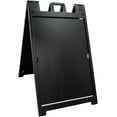 Black Plasticade Signicade Deluxe A-Frame Sidewalk Curb Sign Portable ...