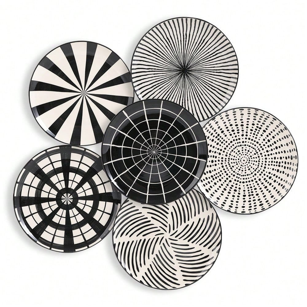 Black Plate Set 8 Inch/10 Inch - Salad Plates | Dessert Appetizer ...