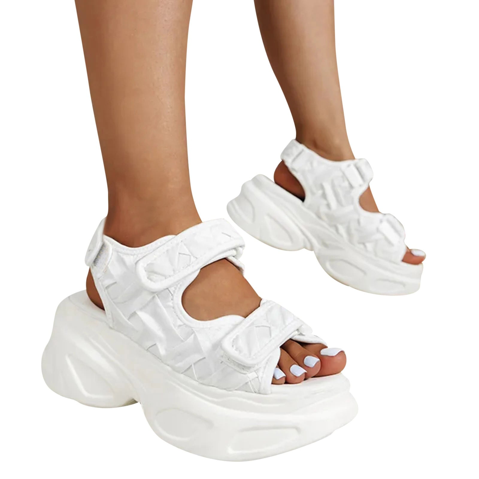 Black Platform Sandals For Woman Spring Strappy Black Sandals For Women ...