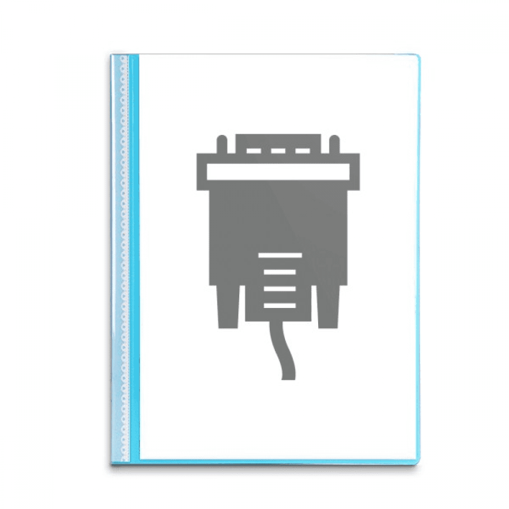 Black Plug Cable Charging Cable Pattern Book Sheet Protectors Portfolio ...
