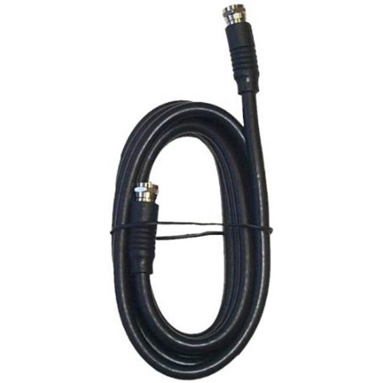 Black Point Products BV-082 RG6 Black High Definition Coaxial Cable, 6 ...