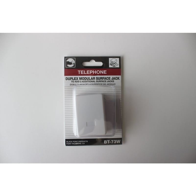 Black Point Products Dual Phone Jack Surface-Mount - Walmart.com