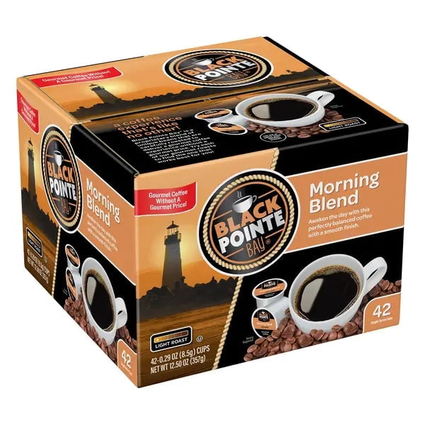 Black Pointe Bay, Morning Blend, Light Roast, 42 Count Single Serve ...