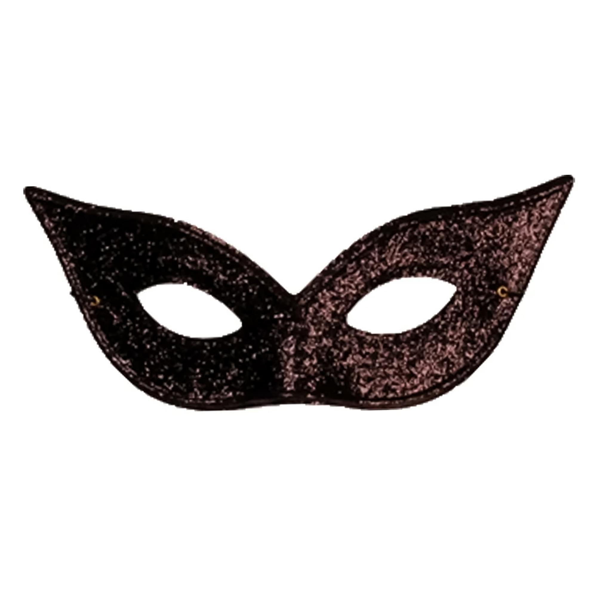 Black Pointed Glitter Mask - Walmart.com