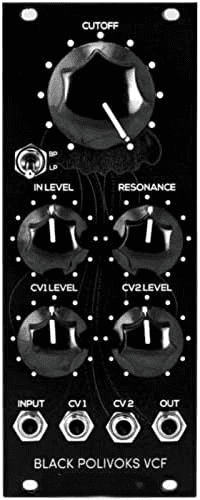 Black Polivoks VCF v2 Multi-Mode Eurorack Filter Module - Walmart.com