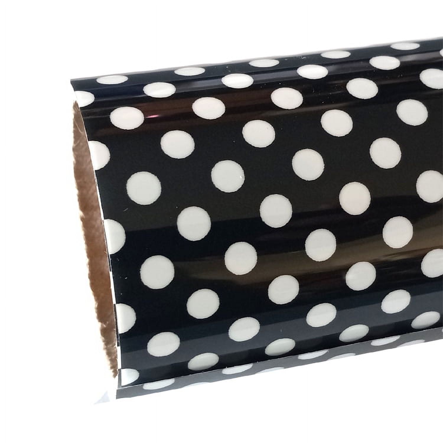 Black Polka Dot Thermoflex Fashion Patterns 12" x 3' (3 feet) Roll ...