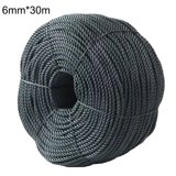 Black Poly Rope Coil 6mm Dia x 30M Black Poly Rope Coils Nylon ...